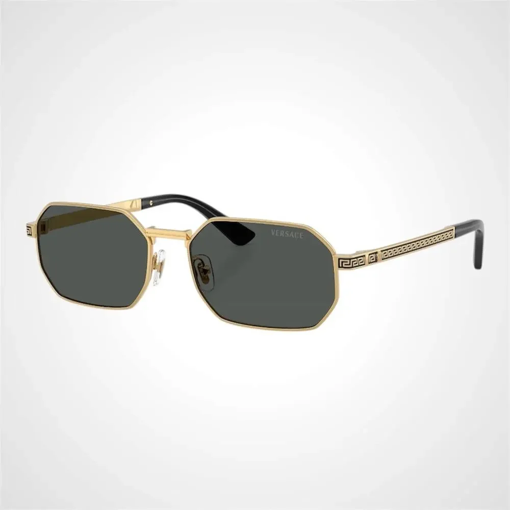 Versace | Accessories | New Versace Sunglasses Gold Metal Rectangle ...